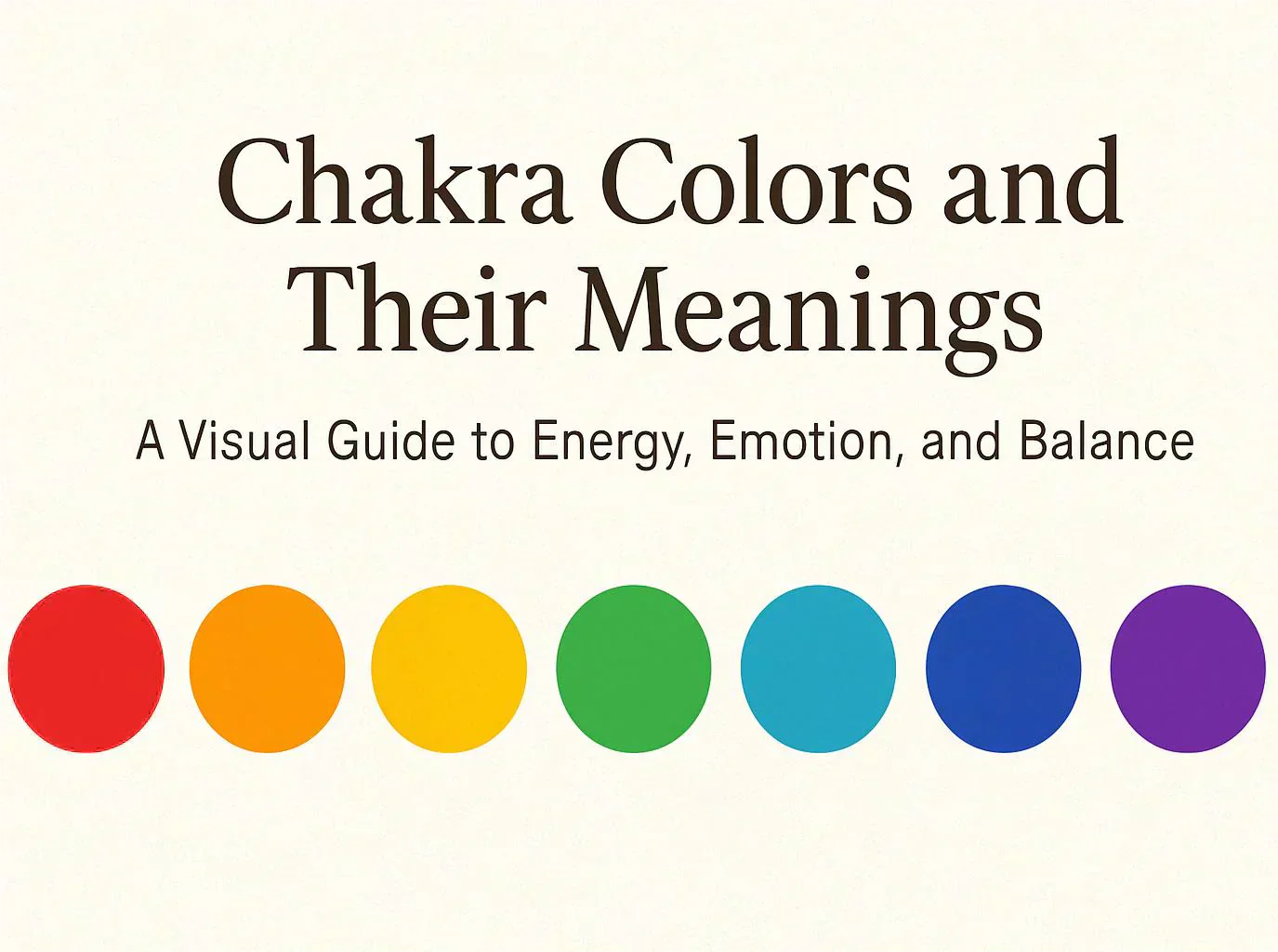 Chakra Colors and Their Meanings: A Visual Guide to Energy, Emotion, a ...